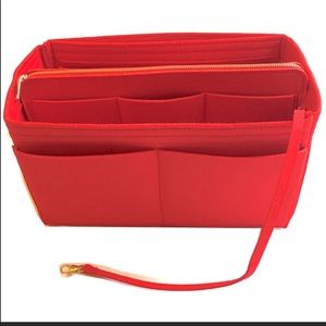 Bags | Extra Large Red Purse Tote Felt Organizer | Poshmark
